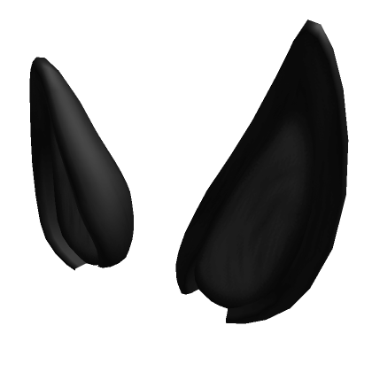 Black Wolf Ears | Roblox Item - Rolimon's