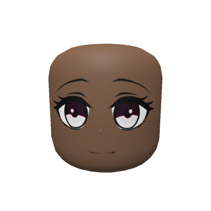 Cute Anime Head - Red Eyes Face Mask Brown | Roblox Item - Rolimon's