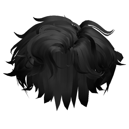 Messy Middle Part Hair Black | Roblox Item - Rolimon's
