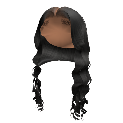 Wavy Middle Part [Black] | Roblox Item - Rolimon's
