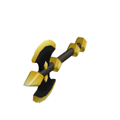 [1.0] Gold Handheld Battle Axe | Roblox Item - Rolimon's