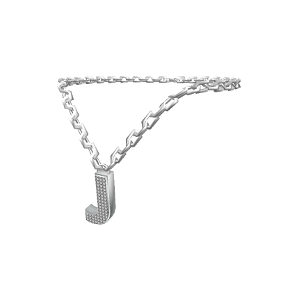 Silver Letter "J" Chain - 1.0 R6 & 2.0-3.0 male | Roblox Item - Rolimon's