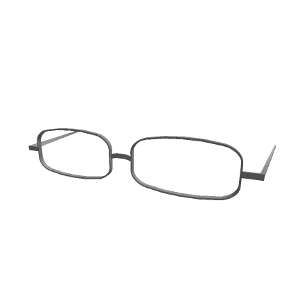 Thin Rectangular Glasses - Silver | Roblox Item - Rolimon's