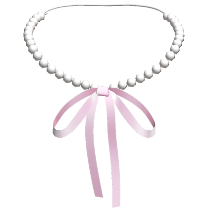 Pearl Ribbon Bow Necklace | Roblox Item - Rolimon's