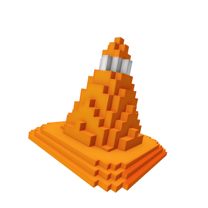8-Bit Traffic Cone | Roblox Item - Rolimon's