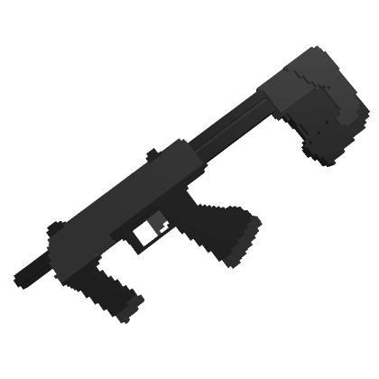 Voxel SMG {Black} - 8-Bit Pixel | Roblox Item - Rolimon's