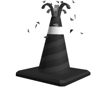 Black Traffic Cone Party Hat | Roblox Item - Rolimon's