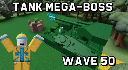 [MEGA BOSS DE TANQUE] Simulador de Fortaleza 隣 - Roblox