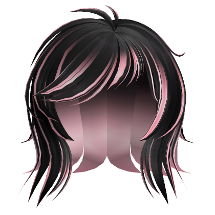 short pink black scene hair ♡ | Roblox Item - Rolimon's