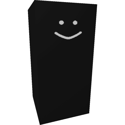 Black Smiley Rectangle Head | Roblox Item - Rolimon's