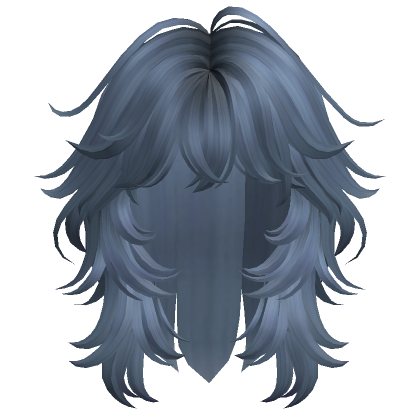 Fluffy Wolf Cut(Blue)'s Code & Price - RblxTrade