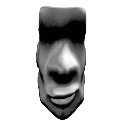 Black & White Chad Smirk Moai | Roblox Item - Rolimon's