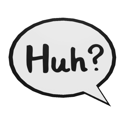 Huh? Anime Speech Bubble | Roblox Item - Rolimon's