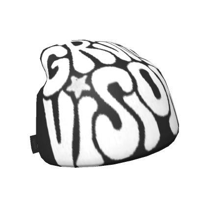 Black Y2K Gravity Vision Black Beanie | Roblox Item - Rolimon's