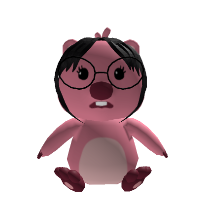 Pink Plush with Glasses Meme | Roblox Item - Rolimon's