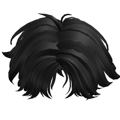 Messy Middle Part Y2k Hair - Black | Roblox Item - Rolimon's