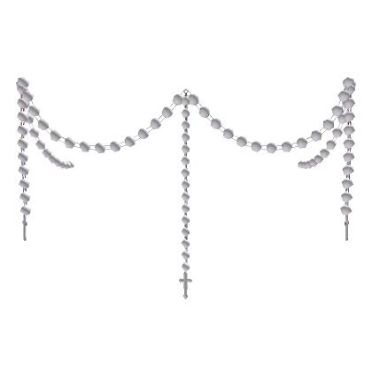 White Cross Rosary Body Chain | Roblox Item - Rolimon's