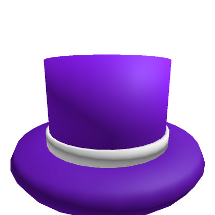 White Banded Purple Top Hat | Roblox Item - Rolimon's