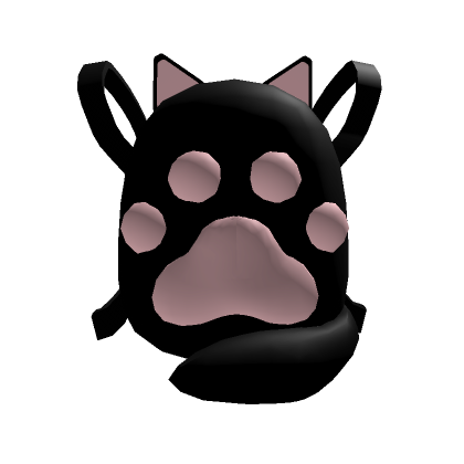 Black cat paw backpack | Roblox Item - Rolimon's