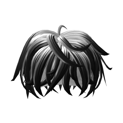 Messy Fluffy Edgar Stylish [White To Black] | Roblox Item - Rolimon's