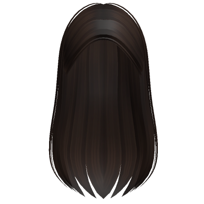 Long Straight Tucked Back Hair (Dark Brown) | Roblox Item - Rolimon's