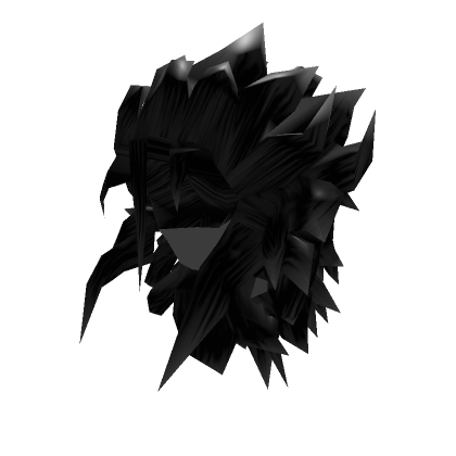 Black Long Spiky Hair | Roblox Item - Rolimon's