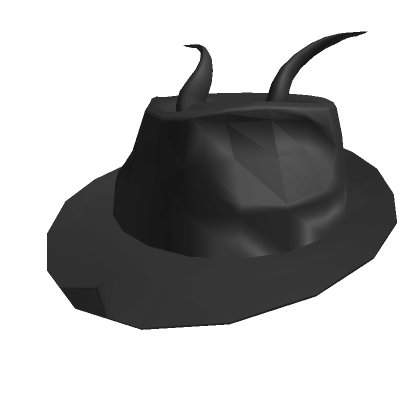 [💎] Grey Horned Fedora | Roblox Item - Rolimon's