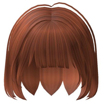 Cute Short Bob Hair with Bangs (Ginger) | Roblox Item - Rolimon's