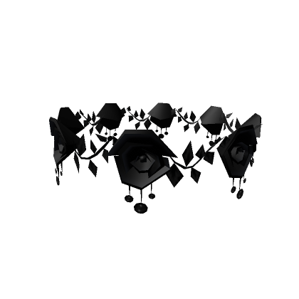 Jeweled Rose Halo in Black | Roblox Item - Rolimon's
