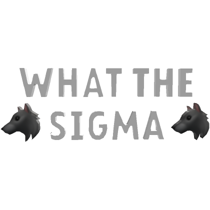 what the sigma white text funny alpha wolf | Roblox Item - Rolimon's
