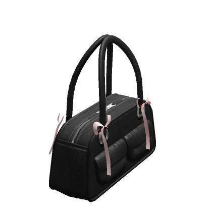 Black Leather Bag w/ Bows Handheld | Roblox Item - Rolimon's