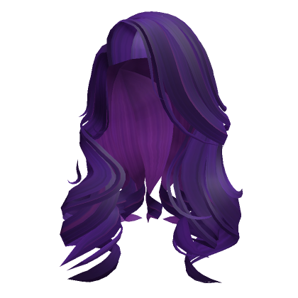 Purple Celebrity Pop Star Curly Hair | Roblox Item - Rolimon's