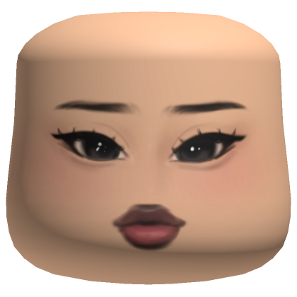 Elegant Red Lip Cheeks Head Light Skin Tone | Roblox Item - Rolimon's