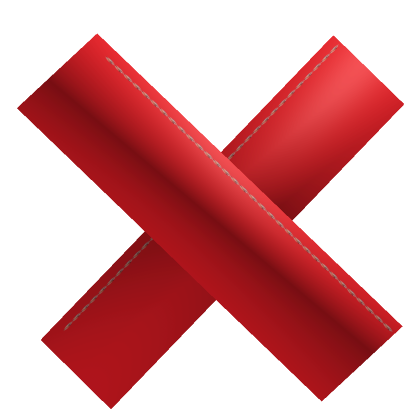 X Shaped Red Simple Hair Clip (For Bangs) | Roblox Item - Rolimon's