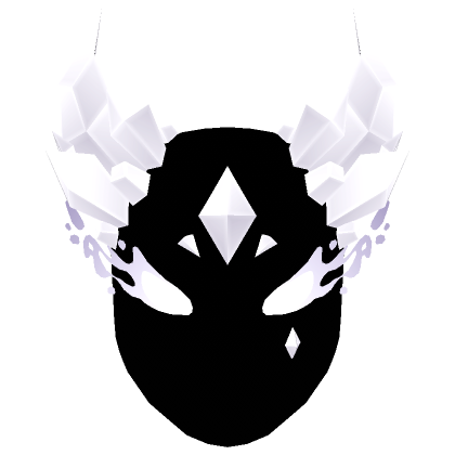 Masque brillant de feu blanc - Roblox