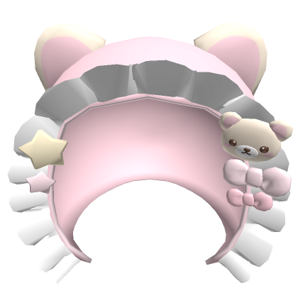 kawaii nursery cutecore pastel bear hood pink | Roblox Item - Rolimon's