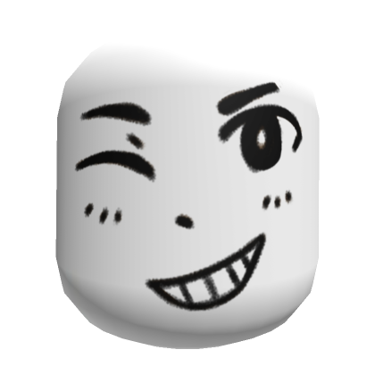 Heroic Friend Face [institutional white] | Roblox Item - Rolimon's