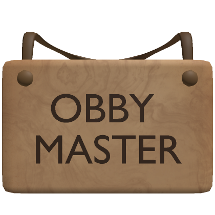 Obby Master Sign | Roblox Item - Rolimon's