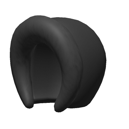 fluffy hood black | Roblox Item - Rolimon's