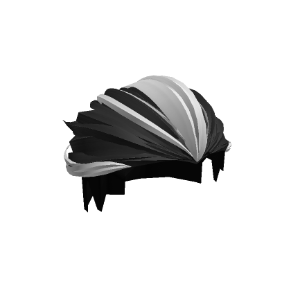 Black and White Slicked Back Hair | Roblox Item - Rolimon's