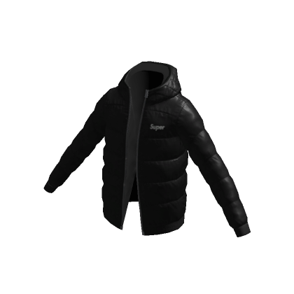 Black Hooded Puffer Jacket | Roblox Item - Rolimon's