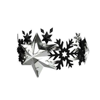 Winter Void Stars Snowflake Christmas Crown | Roblox Item - Rolimon's