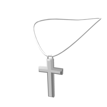 Colar Cruz de Prata 3.0 - Roblox