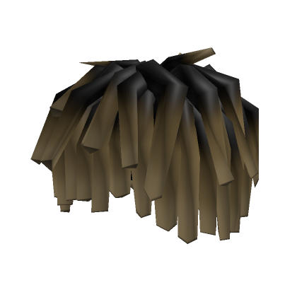 Overgrown Messy Dreads (black w blonde) | Roblox Item - Rolimon's