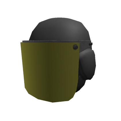 Casco antimotines de guardia Scp con escudo facial verde - Roblox