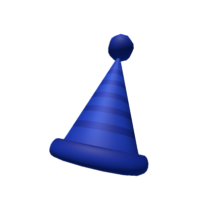 Dark Blue Pom Party Hat | Roblox Item - Rolimon's