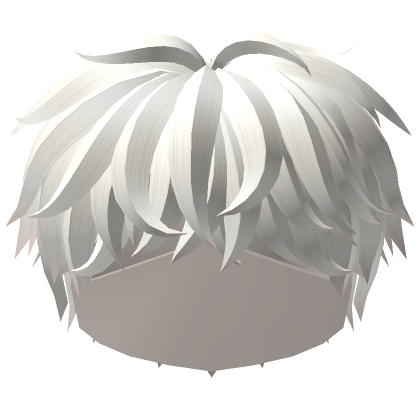 White Messy Hairstyle | Roblox Item - Rolimon's