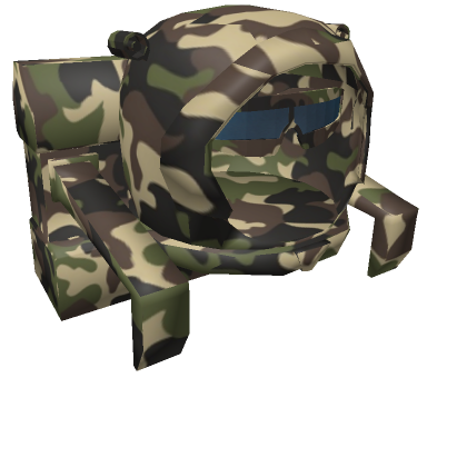 Military Astronaut Green Camo Helmet Backpack Tank | Roblox Item ...