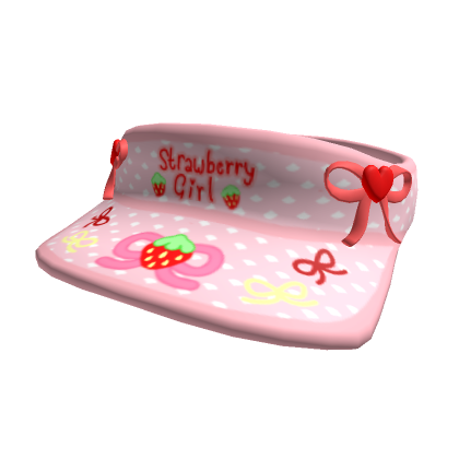 Kawaii Pink Strawberry Cap | Roblox Item - Rolimon's