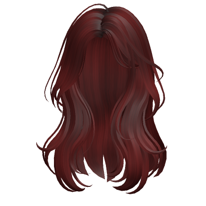 Long Layered Hair(Red) | Roblox Item - Rolimon's